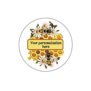 personalized Honey labels, stickers, tags, bees