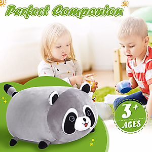 CozyWorld 20'' Raccoon Plush Racoon Stuffed Animals Jumbo Plushie Original Giant Squishy Pillow Holiday for Boys and Girls
