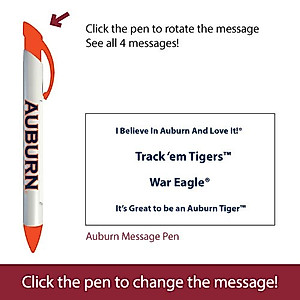 Greeting Pen Auburn Tigers 4" X 6" Notebook / 2 Pen Set (1111M2)