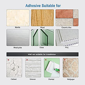 Eowihor Self Adhesive Hooks, Robe Hook, Black Towel Hook, Heavy Duty Wall Hook Waterproof Stainless Steel, Ideal for Bathroom and Bedroom 4-Packs…