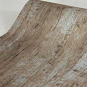 Yifely Modern Wood Grain Furnitures Covering Paper Self-Adhesive Shelf Liner Removable Dresser Drawer Sticker 17.7 Inch by 9.8 Feet