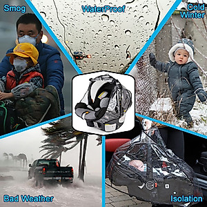 Baby & Beyond's Car Seat Rain Cover, Universal Car Seat Rain and Weather Shield, Raincover Features Quick-Access Zipper Door and Side Ventilation