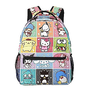 Cute Backpack, Cartoon Lightweight Backpacks Large Capacity Portable Outdoor Travel Backpack Laptop Bag