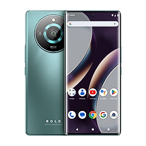 BLU Bold N3 | 2023 | 5G | 3-Day Battery | Unlocked | 6.78” FHD+3D AMOLED Display | 256/8GB | Triple AI 50MP | NFC Capable | US Version | US Warranty | Sage Green