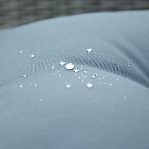 Merax Patio Dining Sets, PE Rattan Sectional Outdoor Patio Furniture Wicker Sofa with 2 Stools, Tempered Glass Table & Cushions, Grey+Dark Grey