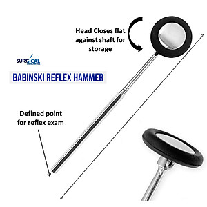SURGICAL ONLINE 5 pcs Neuro Percussion Berliner Reflex Taylor Buck Hammer Diagnostic Kit