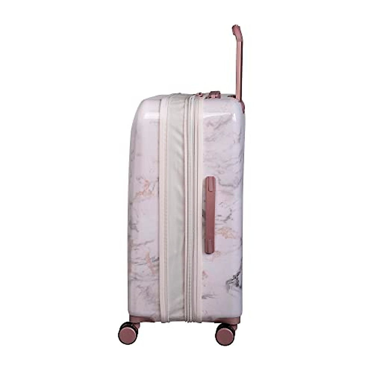 it luggage Sheen 31" Hardside Checked 8 Wheel Expandable Spinner, Marmo Rose Print, 32"