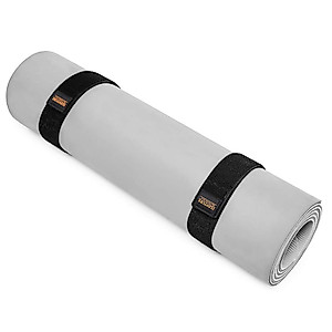 ELENTURE Yoga Mat Strap Band for Most Size Mat, Reusable Fastening Cable Tie Down Straps - Multipurpose Securing Cinch Strap (Mat Not Included) (2pcs)