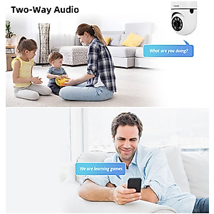 METRICSQUARE Camera Hidden Home Security Light Bulb Camera Spy Camera WiFi Nanny Cam with Phone APP, Night Vision Motion Detection Two Way Audio Video Recording Indoor Room Camera