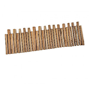 figatia Hamster Wooden Fence, Hamster Toys, Flexible Hamster Cage Fence Hideout Toy, Hamster Climbing Ladder, Hamster Bridge for Rat Gerbil, 30cm