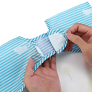 Accmor 3 Pack Short Sleeved Bibs/Waterproof Baby Bibs/Toddler Bibs/Smock, Washable Bibs for Baby Toddler 6-36 Months