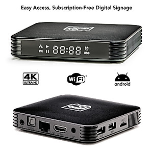 Digital Media Bridge - Premium Digital Signage Display 4K Player with Streaming Video | Media Player for Dynamic Advertising and Business Display | Central Cloud Control | No Subscription Fees