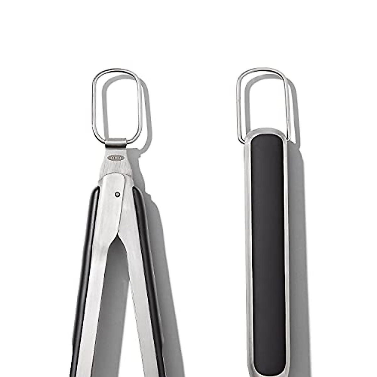OXO Good Grips Grilling Tools, 3pc Set-Tongs, Turner Rest, Black