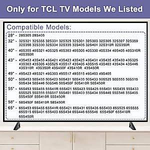 (Upgraded Version) TV Legs for TCL 32" 40" 43" 49" 50" 55" 65" TCL TV Stand Legs, Stand for TCL Roku TV Legs Replacement, TV Legs for TCL Roku TV Stand for 40S325 43S431 50S423 50S546 55S401 65S555