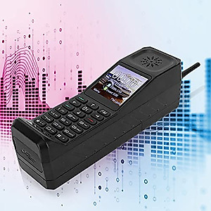 Diyeeni Classic Old Mobile Phone, 1.54in Screen Retro Mobile Phone, 2G Cell Phone for Elderly, 4800mAh Battery, Dual Card Dual Standby, Support Radio, Bluetooth, Vibration, Flashlight(Black)