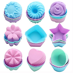 To encounter 60 Pack Silicone Cupcake Baking Cups