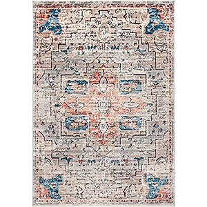 nuLOOM Janessa Croix Medallion Area Rug, 4x6, Beige