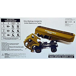 Atlantis Vintage Gas Truck Plastic Model Kit 1/48 Models Green