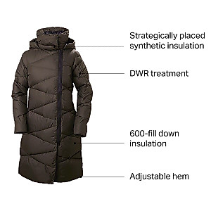 Helly Hansen Women's Tundra Down Coat, 482 Beluga, X-Large