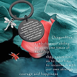 MAOFAED Dragonfly Gift Dragonfly Lover Gift Dragonfly Keychain Inspirational Gift Encouragement Gift Dragonfly Spiritual Gift