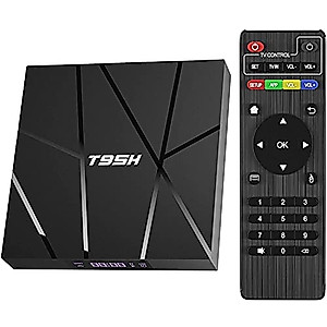 Android 10.0 TV Box, T95H Smart Box with H616 Quadcore Quad-core ARM Cortex-A53 Mali-G31 MP2 GPU 2GB ROM 16GB eMMC 2.4GHz WiFi 100M LAN Ethernet