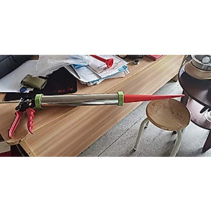 Caulking Nozzle for Sausage Caulking Gun, Reusable Caulk Nozzle Applicator, Durable Epoxy Piston Caulk Cap, Replacement Extension Tool Supplies Applied in The Construction (Red-2Pack)