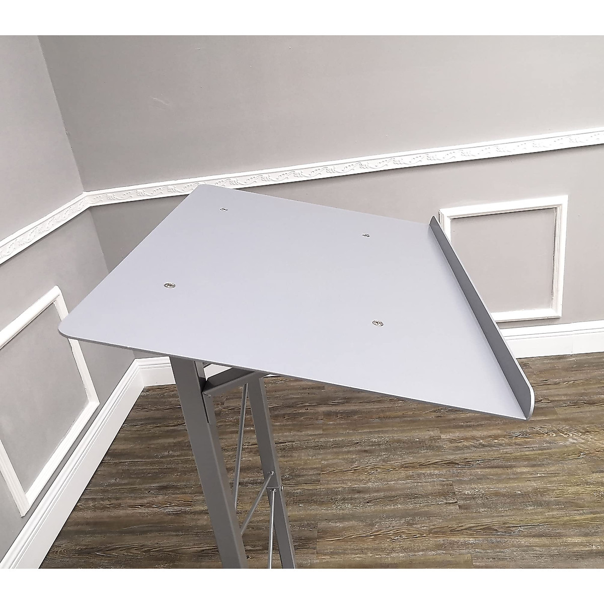 FixtureDisplays® 25" Single Truss Podium for Floor, Steel - Silver 19627 19627