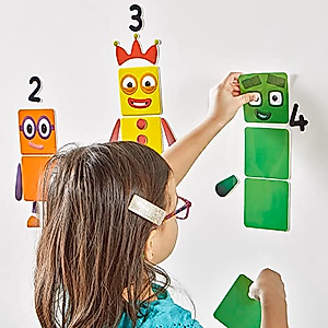 hand2mind Numberblocks Reusable Clings, Numberblocks Characters Decals, Classroom Supplies for Teachers Elementary, Numberblocks Decorations, Removable Decals, Math Gifts for Teachers