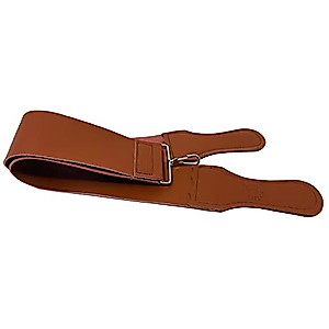 G.B.S Straight Razor Leather Strop Sharpening Strap 2.5" X 23.5" Grain Cowhide- Dual Straps Swivel for Sharpening Razor, Knifes & Kitchen Cutlery Clip, Keeps Your Blade Sharp