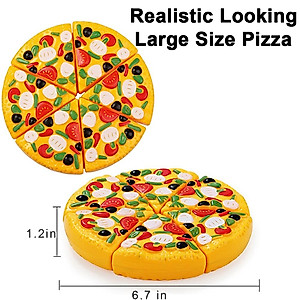 Kimicare Kitchen Toys Fun Cutting Food Fruits Vegetables Toys Pretend Food Playset for Children Girls Boys Educational Early Age Basic Skills Development 41pcs