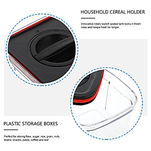 OSALADI 1pc Spiral Storage Tank Rice Storage Tank Airtight Tank containers with lids Flour kitchen storage container vacuum seal containers storage container with lid pp food rack dry food