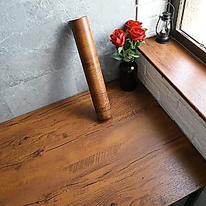 Contact Paper Peel and Stick Wood Wallpaper Wood Brown Wood Grain Contact Paper Cabinet Removable Wood Peel and Stick Wallpaper Waterproof Self Adhesive Wallpaper Wood Look Wallpaper 78.7Inx15.7In