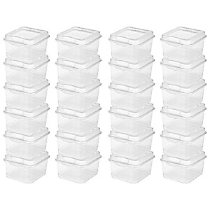 Sterilite 18038612 Flip Top, Clear, 12 count Set of 2 (24 Pack)