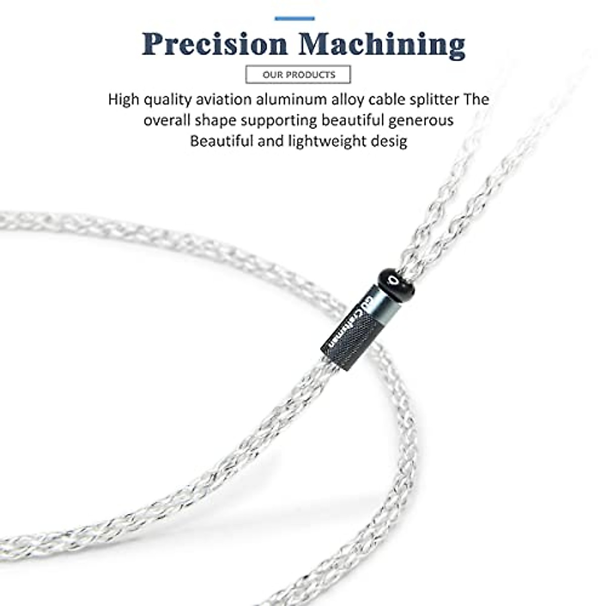 0.78mm 2Pin 5N OFC Silver Plating+Graphene Earphone Cables for Audeze iSINE20 LCDi3 LCDi4 64audio A12t U12t DUNU SA6 SA3 DM480 UM 3DT MEXT 2HT Oriolus Blessing2 KXXS S8 Aria (4.4mm, 0.78mm 2Pin)