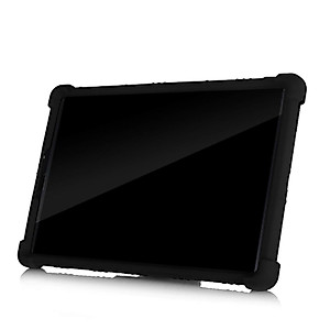 HminSen for Lenovo Tab M10 HD 2nd Gen Case 10.1 Inch 2020 (TB-X306F TB-X306X), Soft Silicone Stand Cover for New Barnes & Noble Nook 10 HD Tablet 2021 (Black)