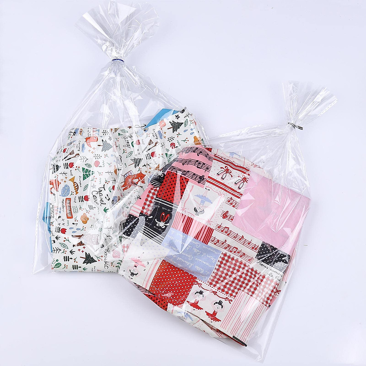 100Pcs Cellophane Bags 12"x16" Clear Plastic Bags for Gifts for Treat Bags Household Bags Party Favors Packaging