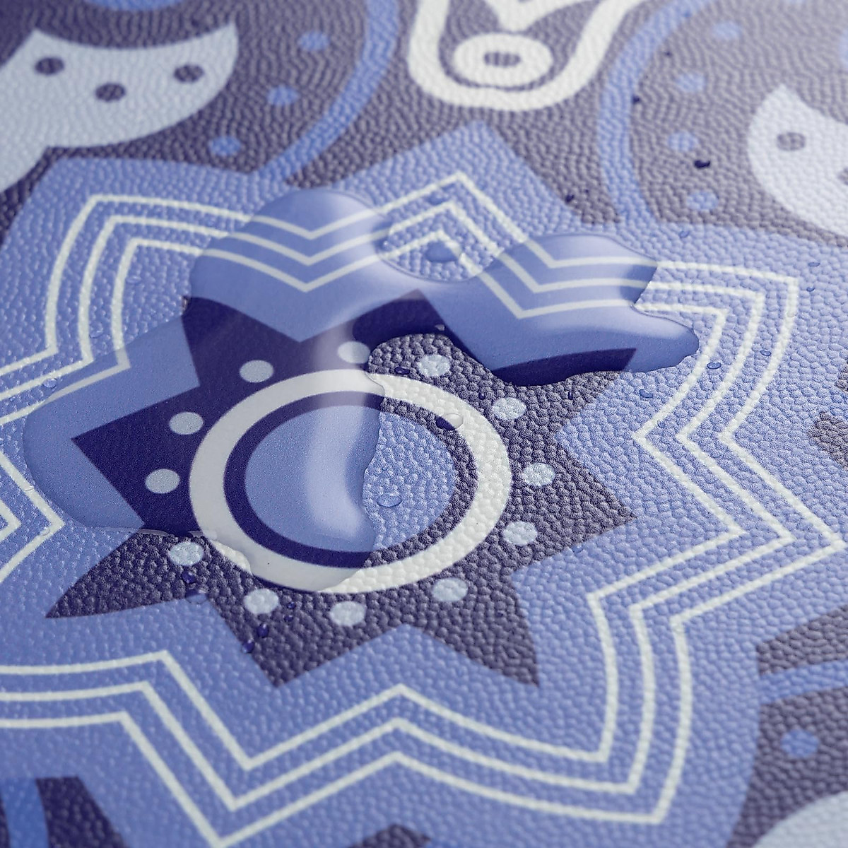 Peel and Stick Floor Tile, Blue Flower Vinyl Flooring, Durable and Waterproof for Update Bathroom Kitchen Basement, 12x12In, 10pc