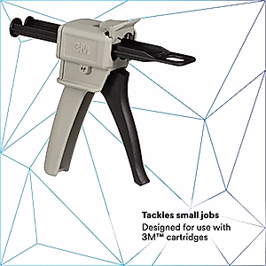 3M 08190 Performance Manual Applicator for 200 ml Cartridges, Black/Gray Color, Steady Application