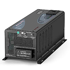 SUNGOLDPOWER 4000W 48Vdc Pure Sine Wave Inverter Low Frequency 240Vac Input 120Vac/240Vac Output Split Phase with Battery Charger Off-Grid 12000W Peak,(Upgrade)