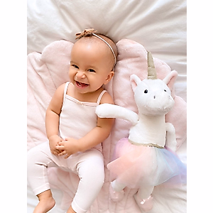 MON AMI Zoey The Unicorn Stuffed Animal - 17", Soft & Cuddly Stuffed Plush Animal Doll, Unicorn Gifts for Girls/Kids, Use as Toy or Nursery Room Decor