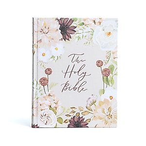 KJV Notetaking Bible, Large Print Hosanna Revival Edition, Blush Cloth Over Board, Black Letter, Single-Column, Journaling Space, Reading Plan, Easy-to-Read Bible Slab Type