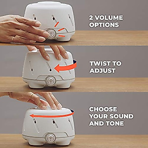 Yogasleep Dohm (Gray) The Original White Noise Machine, Relaxing Natural Sound from a Real Fan, Noise Cancelling For Office Privacy, Sleep Aid For Adults & Baby, Travel Size Pink Noise Machine