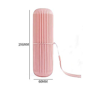 WOIWO 2PCS Creative Simple Travel Toiletry Cup Outdoor Portable Plastic Capsule Toiletry Cup Toothbrush Toothpaste Set storage Box