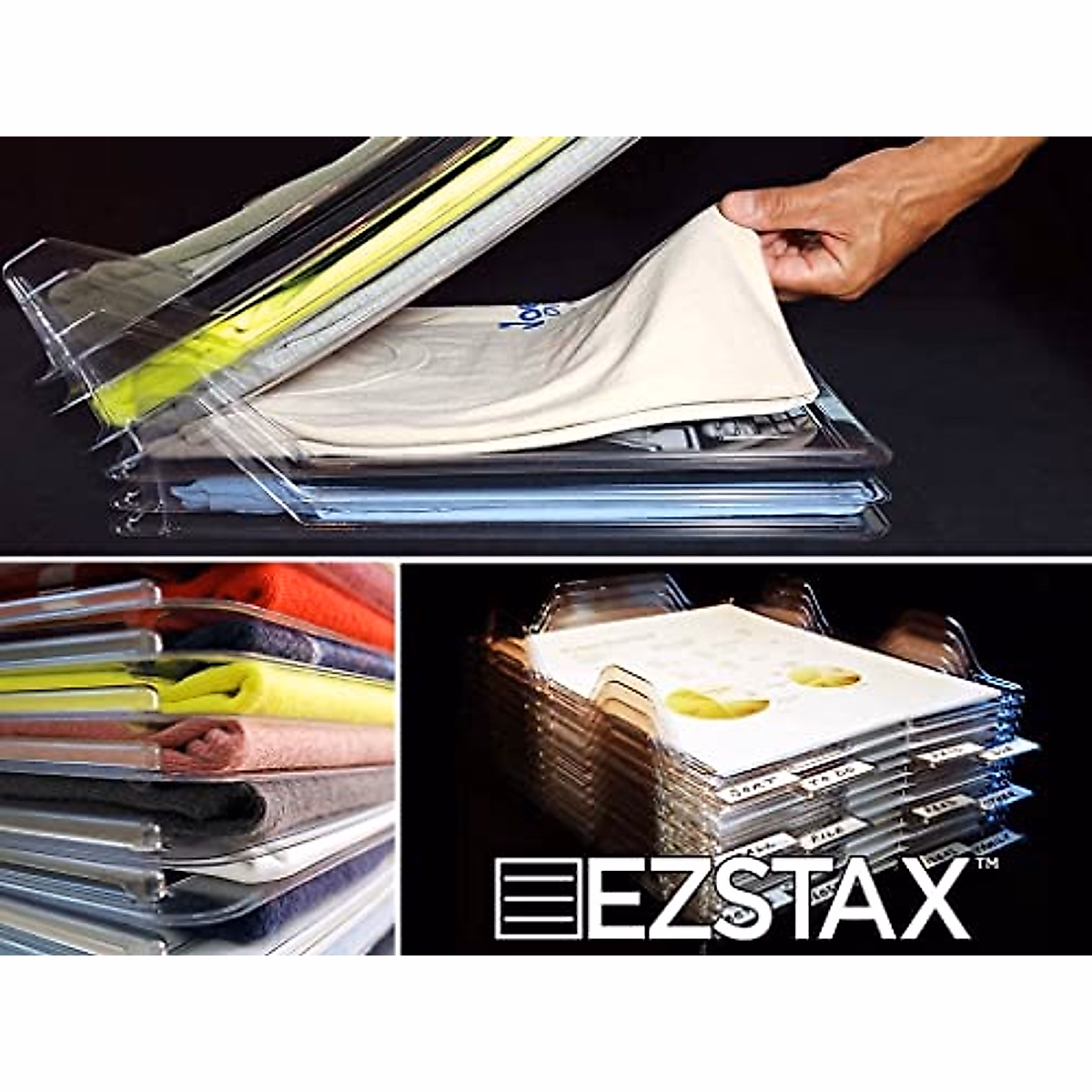 EZSTAX Try our Regular Size for Your Closet and Our File Organizers for Your Desk