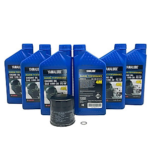 Yamaha Original OEM Yamalube LUB-MRNLG-KT-10 F200-F250 Oil Change Kit W/Yamaha OEM Filter Part #69J-13440-04-00