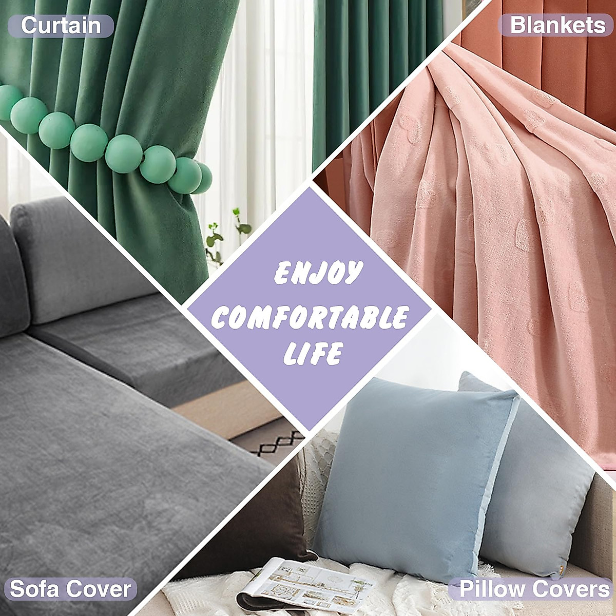 Entisn Minky Fabric by The Yard, 1 Yard x 60 Inch Wide Pre-Cut Minky Fleece Fabric White Cuddle Minky Fabric, Soft Plush Fabric Solid Minky for Blanket, Pillow Cover, Scarf, Sewing