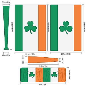Ireland Shamrock Clover Flag 3pcs Whole Body Decal Cover Sticker for PS5 Digital Edition for PS5 Console and Controller