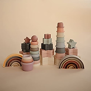 mushie Stacking Cups Toy | Made in Denmark (Original)