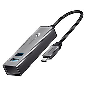 SHYPT USB 3.0 Type C Hub Splitter ，Multi-Interface Universal USB Splitter One-to-Four Adapter 3.0 High-Speed Type-c Extender (Color : Type-C Plug)