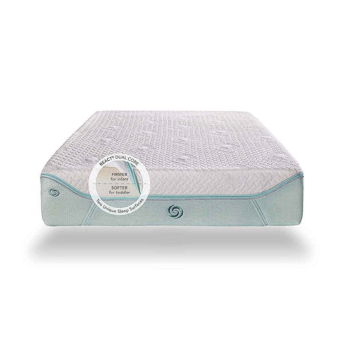 Bedgear Baby Dri-Tec 2-Stage Moisture Wicking Crib Mattress – CertiPUR-US Certified and Airflow Certified - Hypoallergenic - Waterproof Removable and Machine Washable Cover